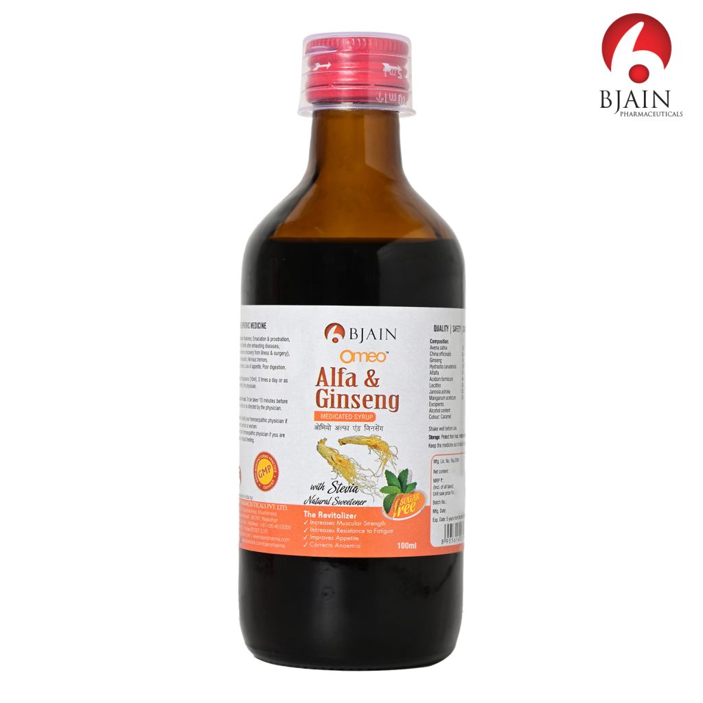 Buy BJain Omeo Alfa & Ginseng Syrup (Sugar Free) Online