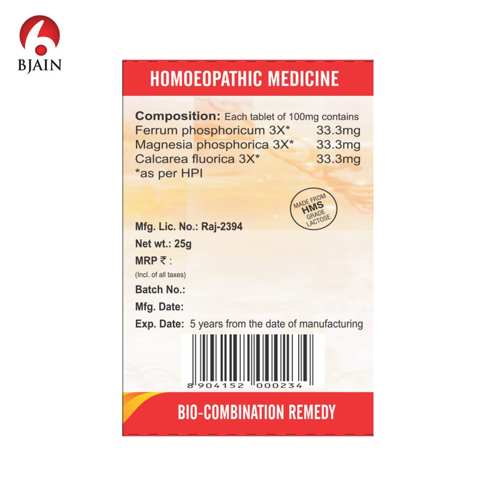 Buy BJain Bio-Combination No 23 (Toothache, 25GM, 450GM) Tablets