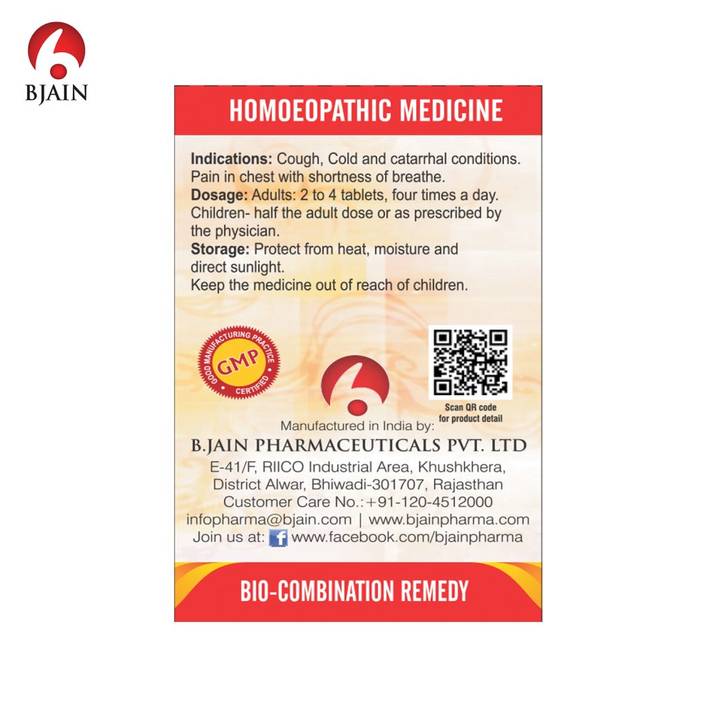 Buy BJain Bio-Combination No.6 (Cough, Cold and Catarrh) Tablets