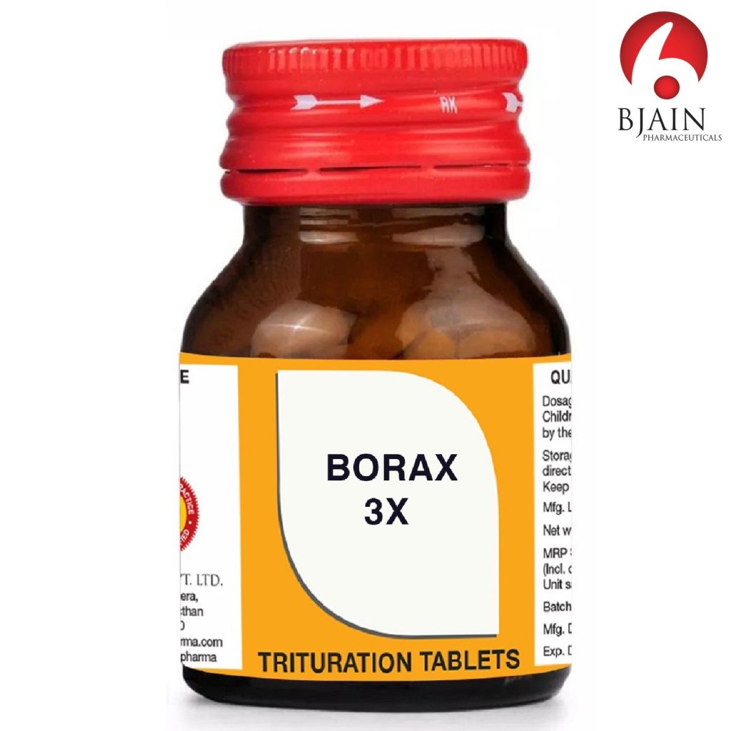Buy BJain Borax Trituration Tablets Online (3X,6X)