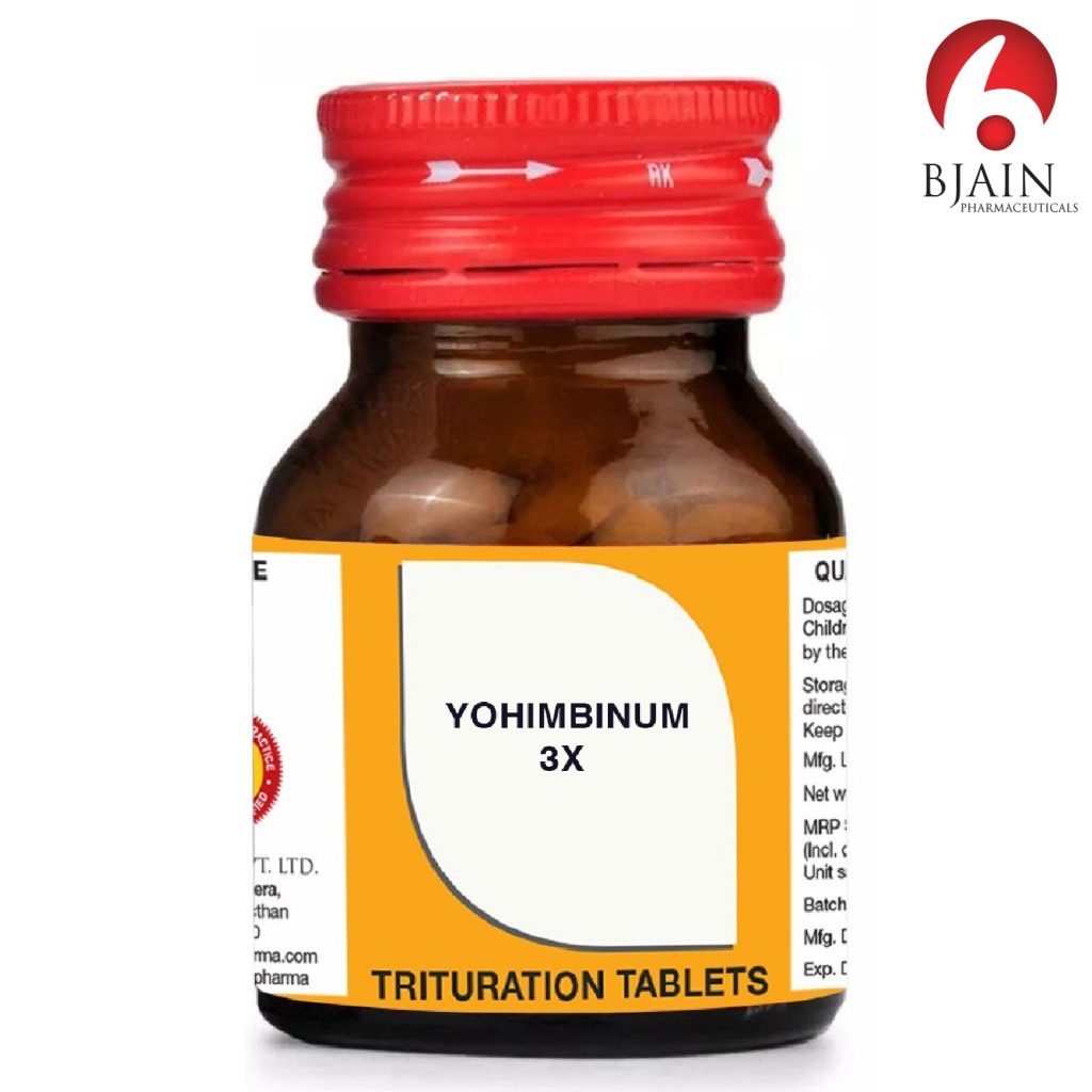 Buy BJain Yohimbinum Trituration Tablets 3X, 6X Online