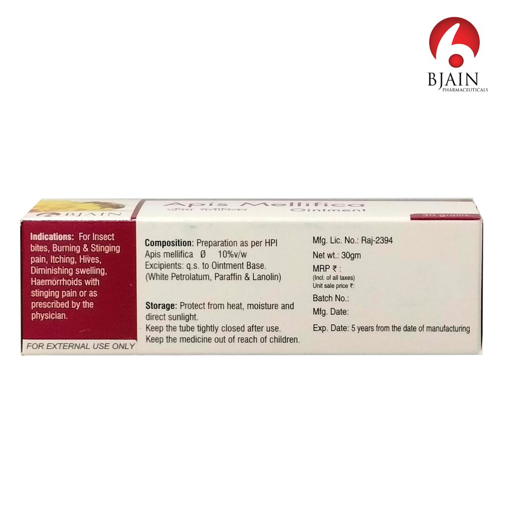 Buy BJain Homeopathic Apis Mellifica Ointment Online