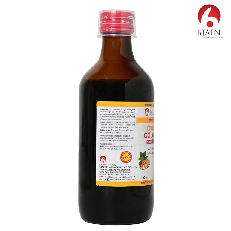 Buy BJain Homeopathic Omeo Cough Syrup Sugar Free Online