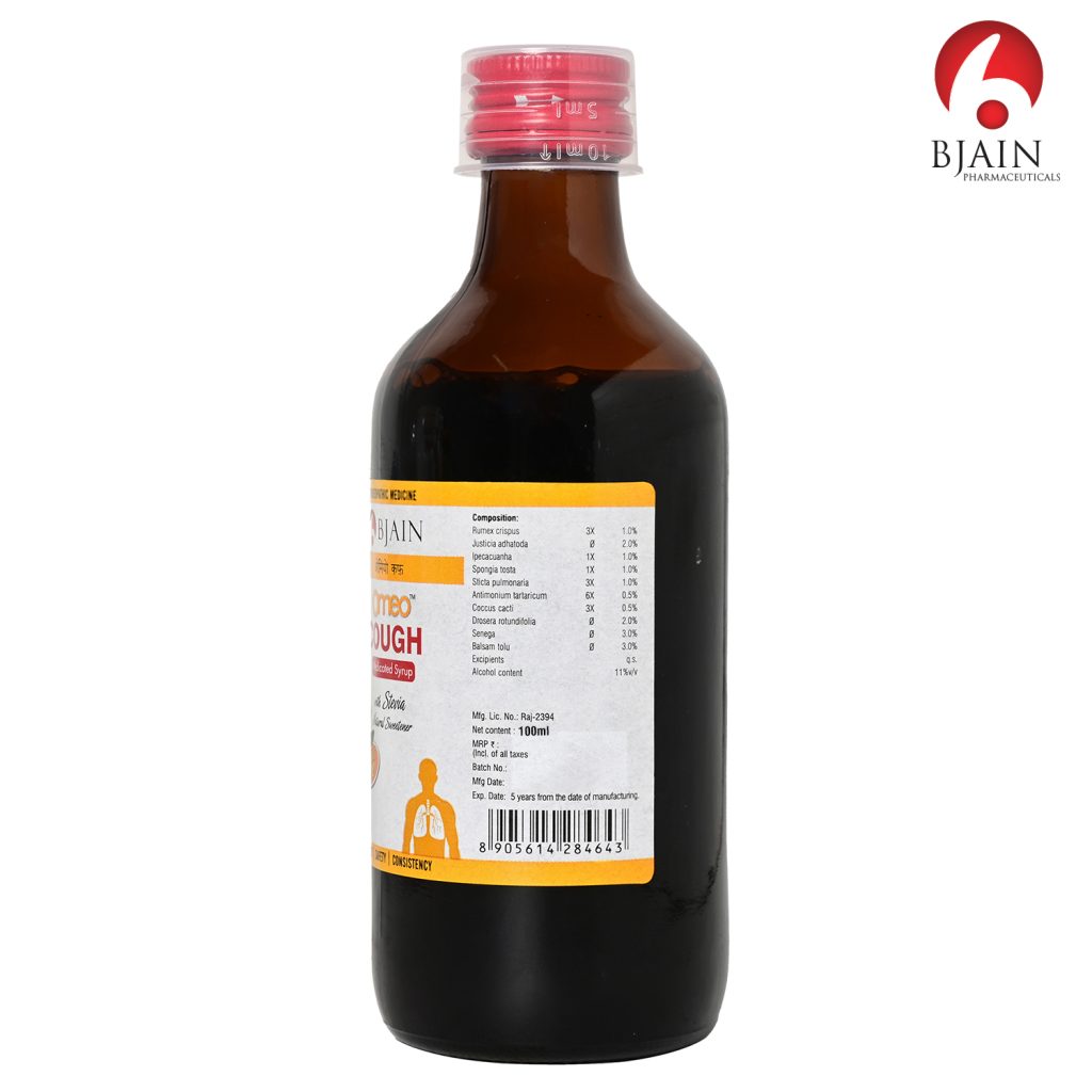 Buy BJain Homeopathic Omeo Cough Syrup Sugar Free Online