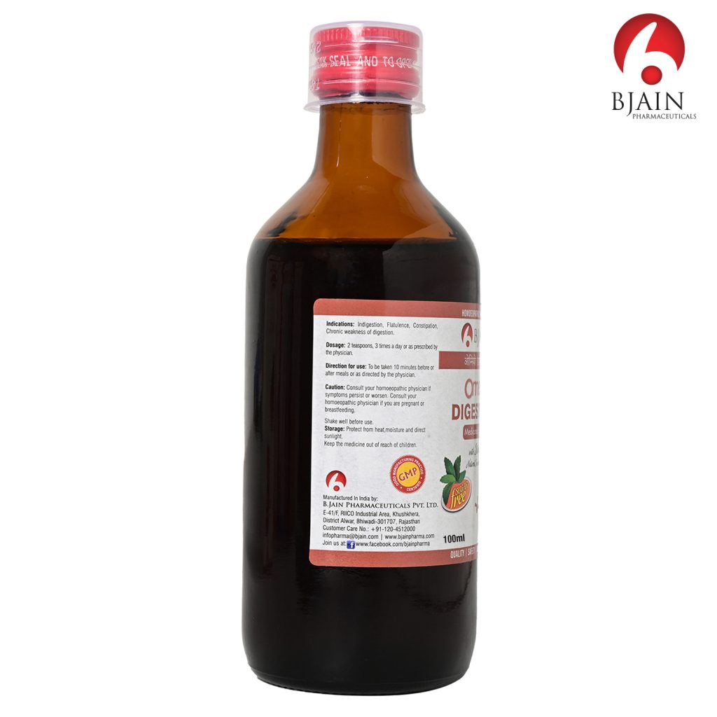 Buy BJain Homeopathic Omeo Digestion Syrup Sugar Free Online